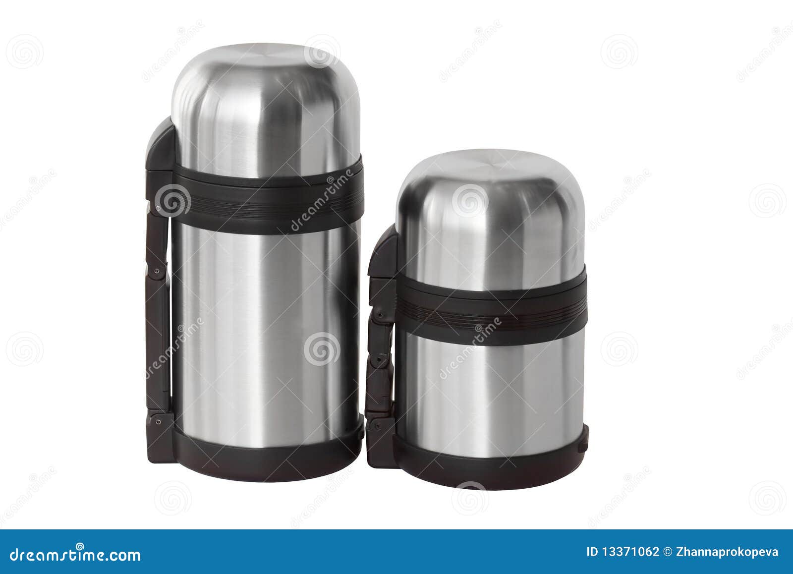 Two thermos stock photo. Image of comfortable, stainless - 13371062
