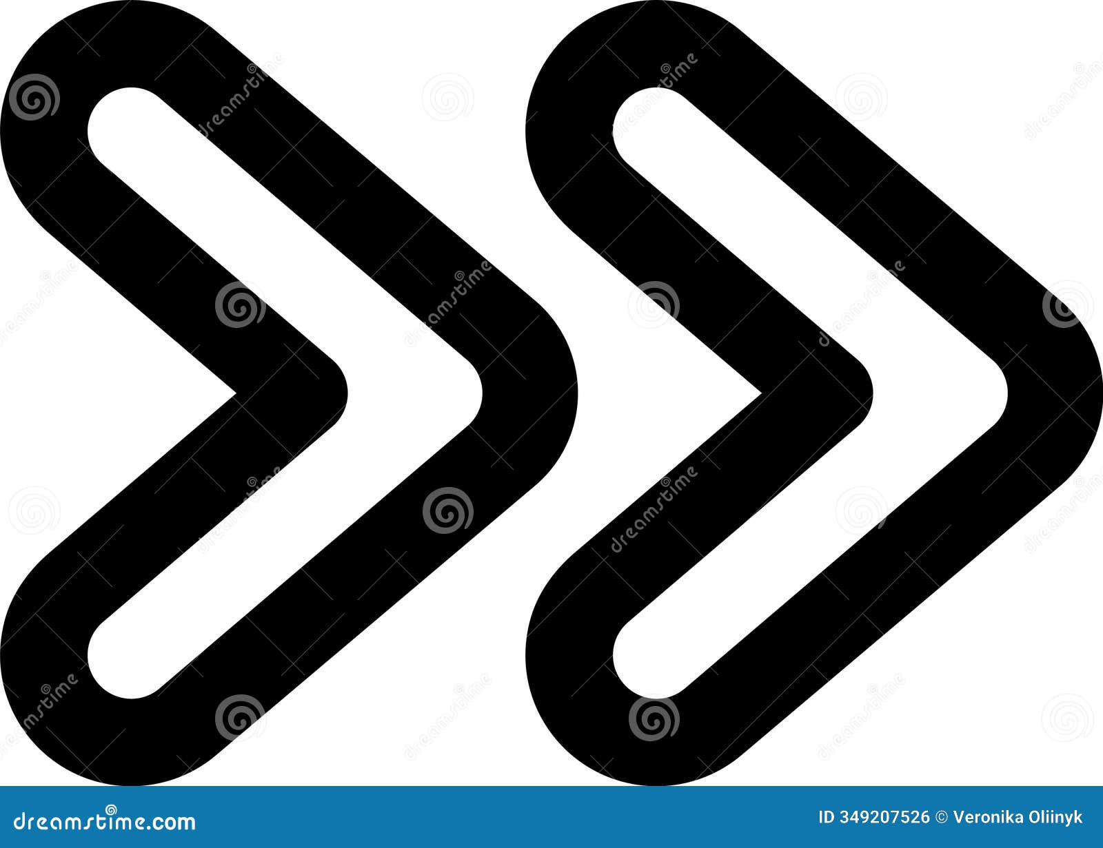 Two Thick Black Arrows are Pointing To the Right, Symbolizing Forward ...