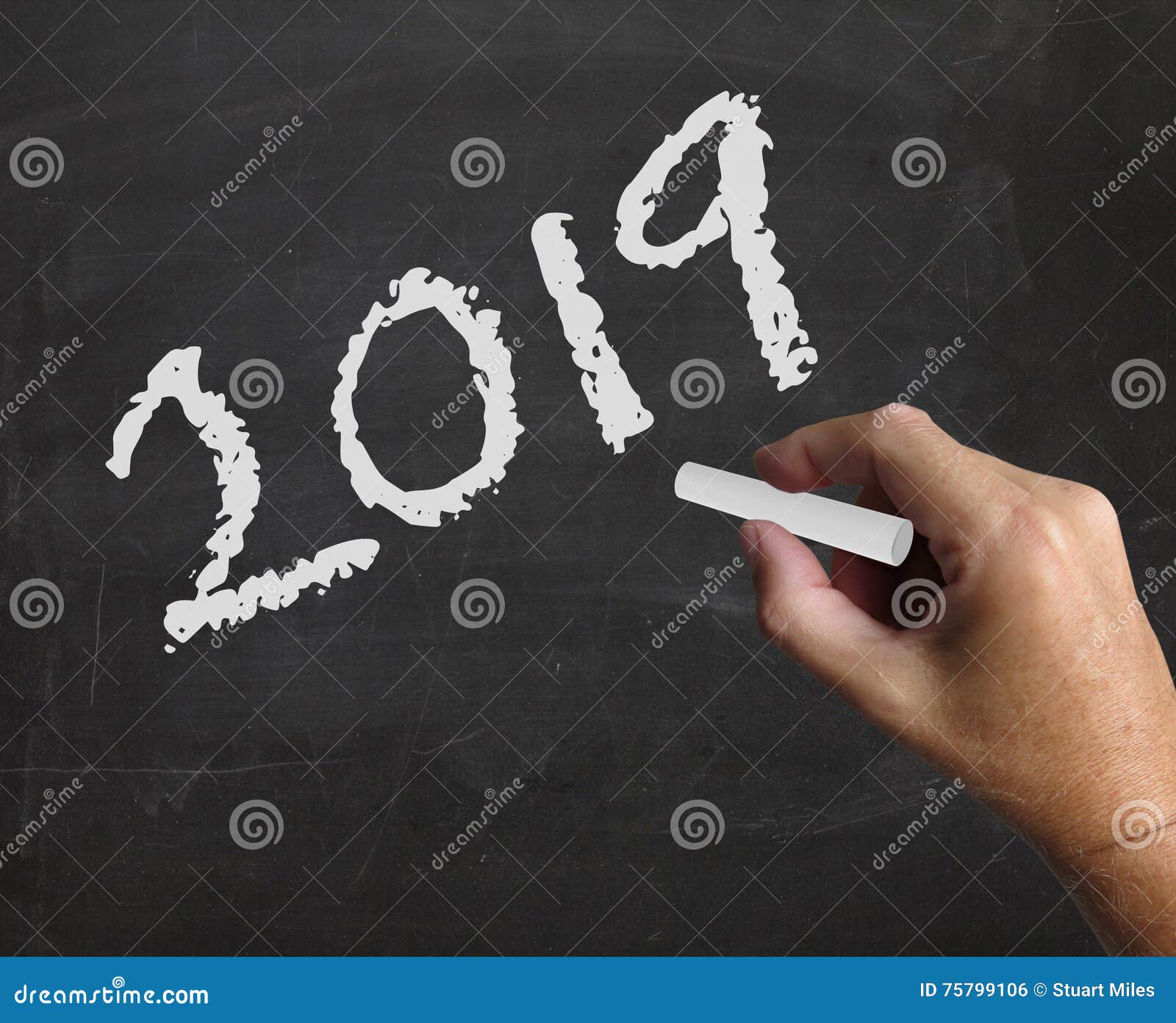 Two Thousand Nineteen Represents 2019 New Year and Celebrate Stock ...