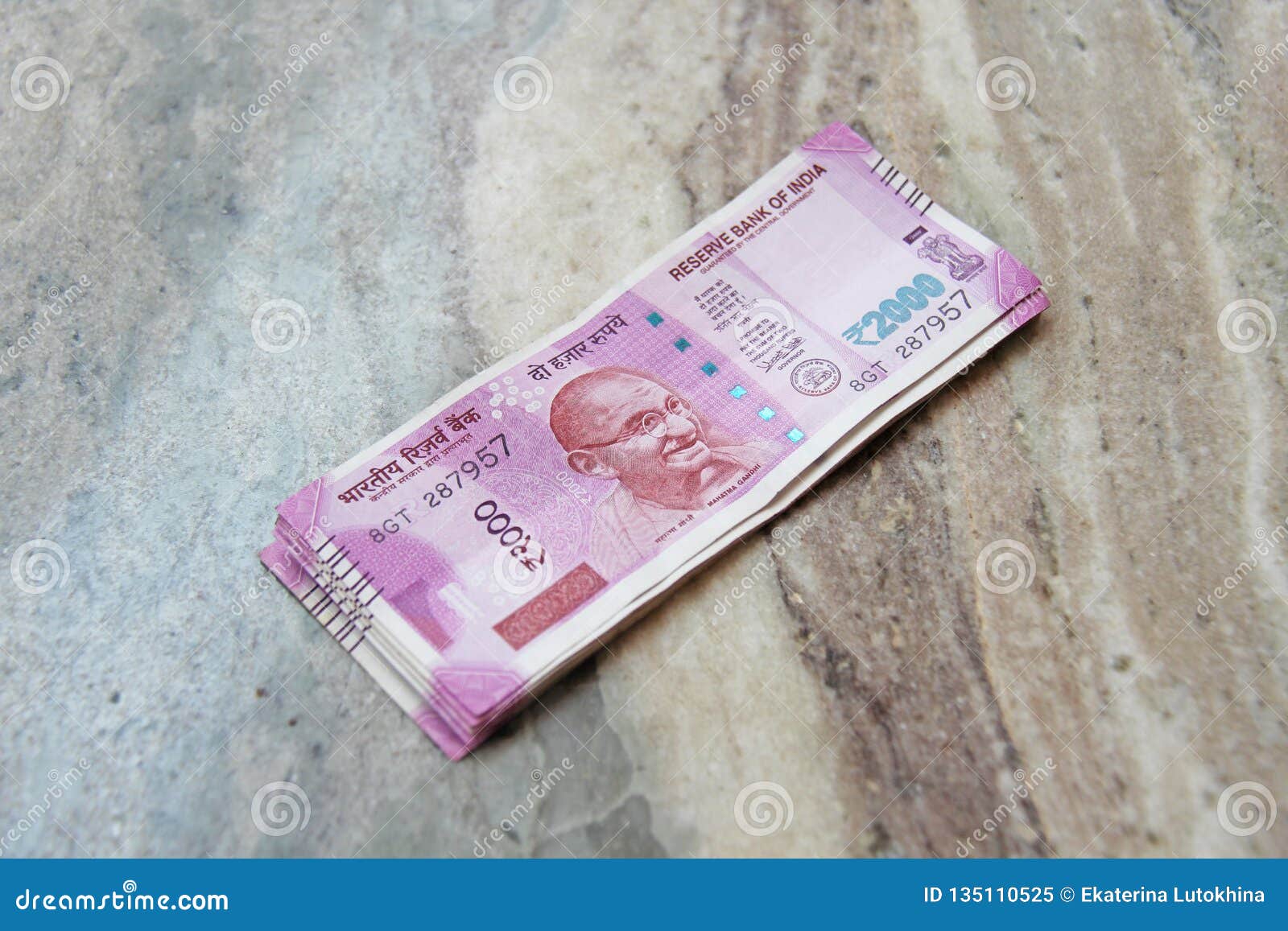 Two Thousand Rupees, Indian Money and Banknotes. 2,000 Rupees Stock ...
