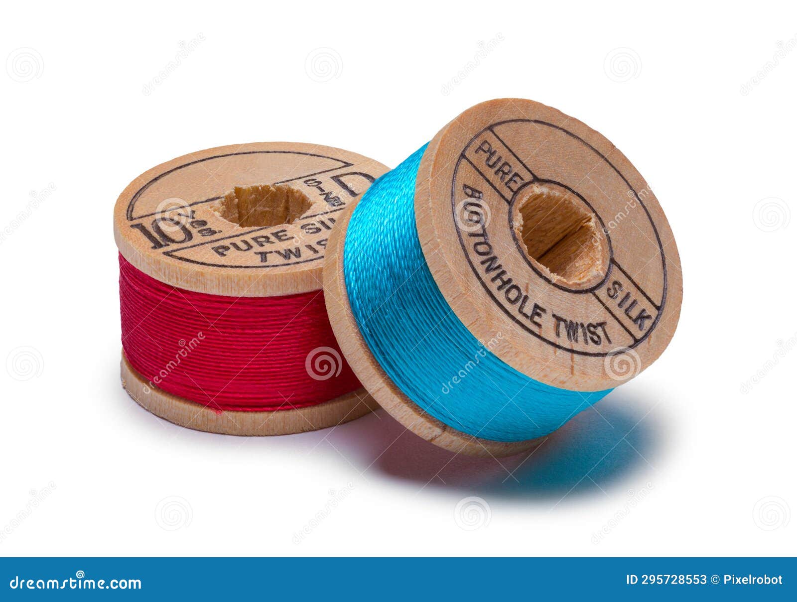 Two Thread Bobbins stock image. Image of string, sewing - 295728553