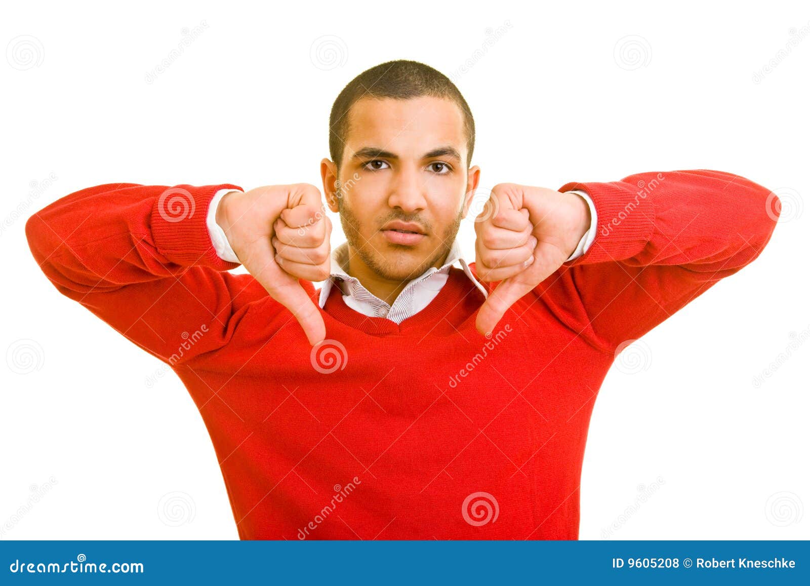 Two thumbs down stock photo. Image of defeat, black, fail - 9605208
