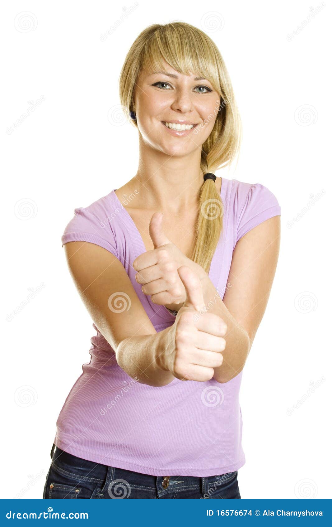 Two Thumbs Up stock photo. Image of elegance, candid - 16576674