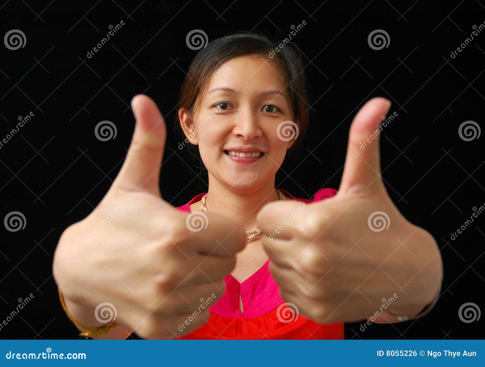 Two thumbs up stock photo. Image of chinese, splendid - 8055226