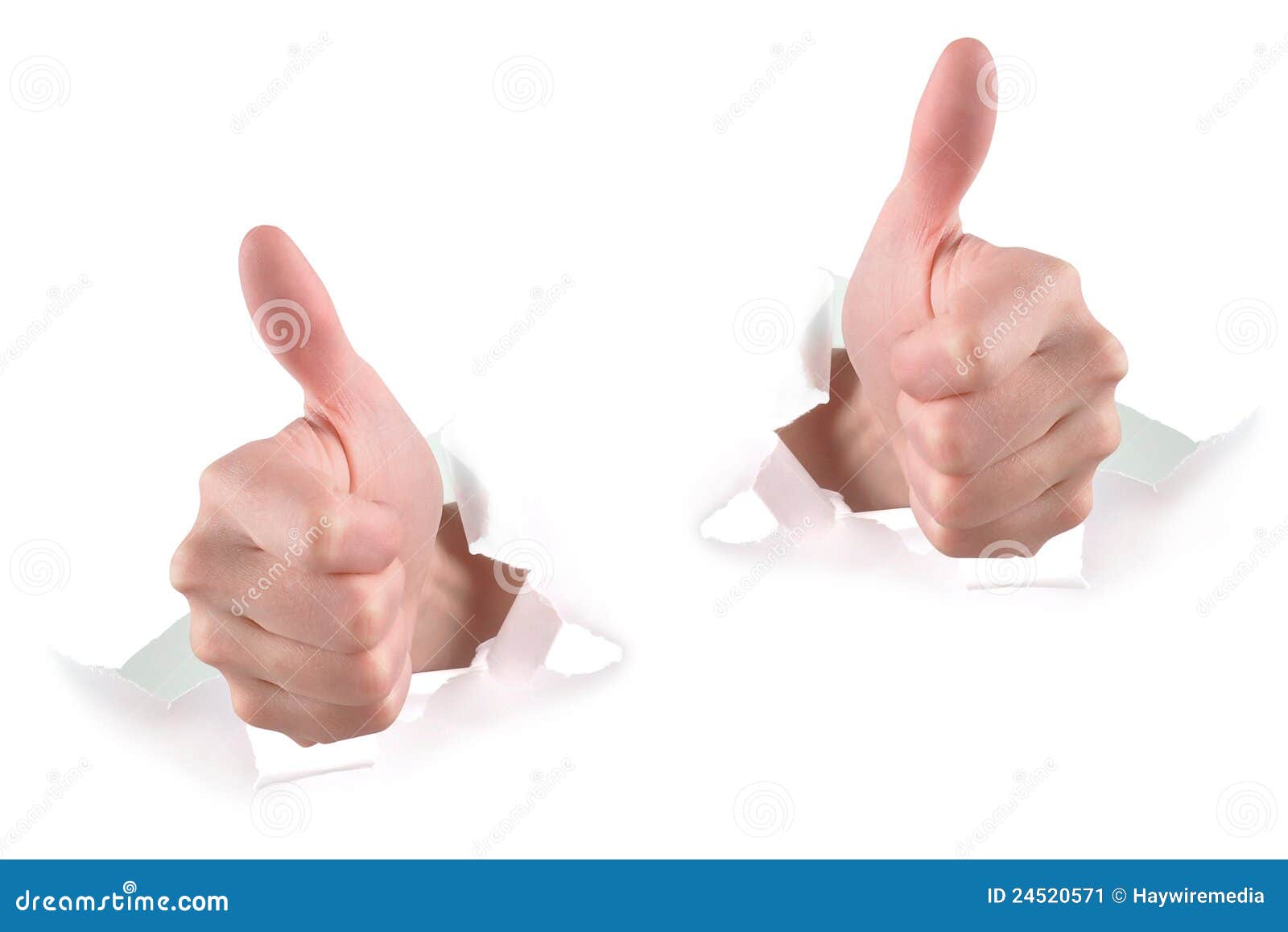 Two Thumbs Up on White stock image. Image of agreement - 24520571