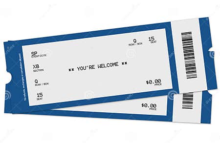 Two tickets stock illustration. Illustration of coupon - 5065485