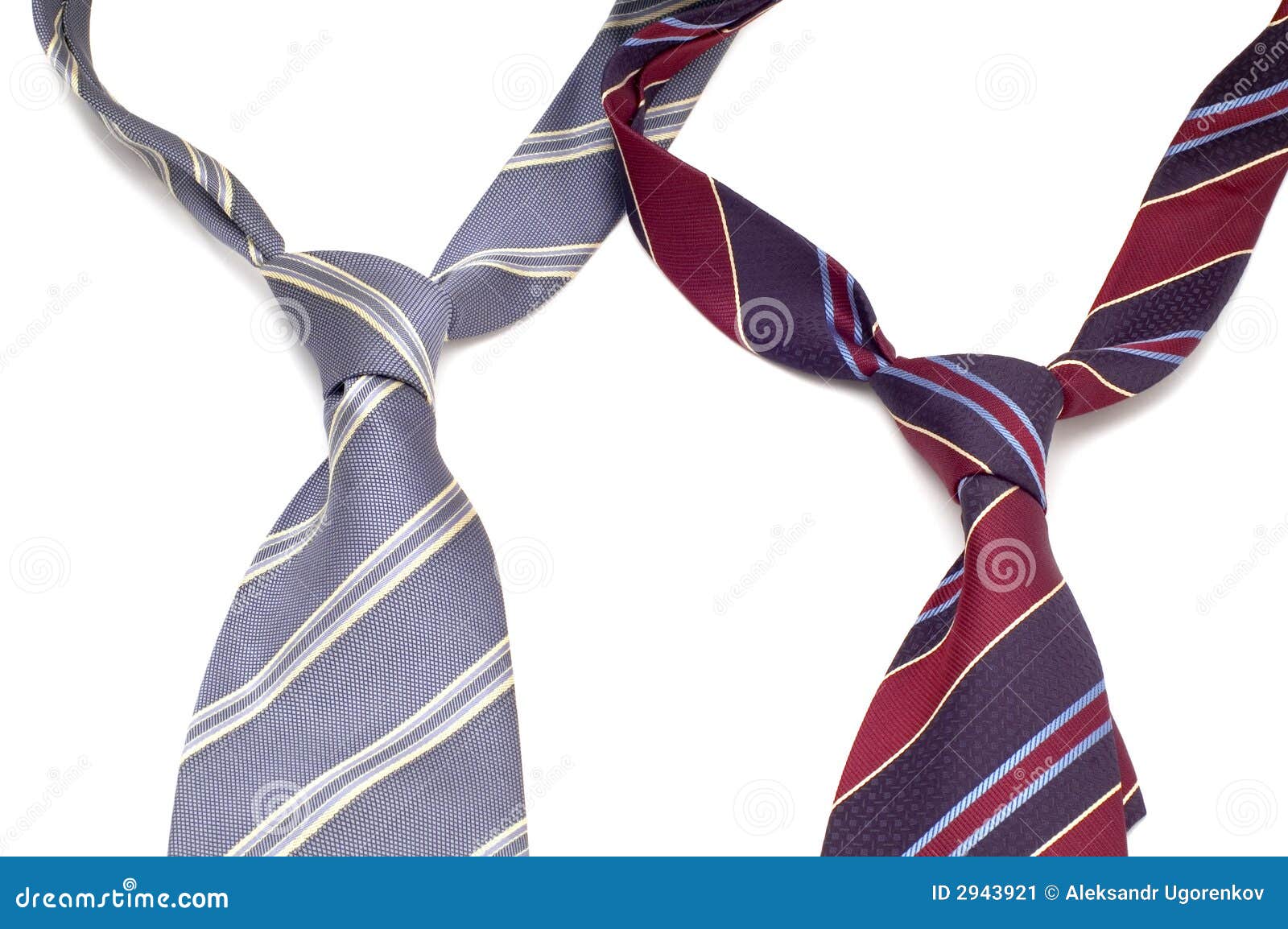 Two tie stock image. Image of silk, cravat, designer, fasten - 2943921