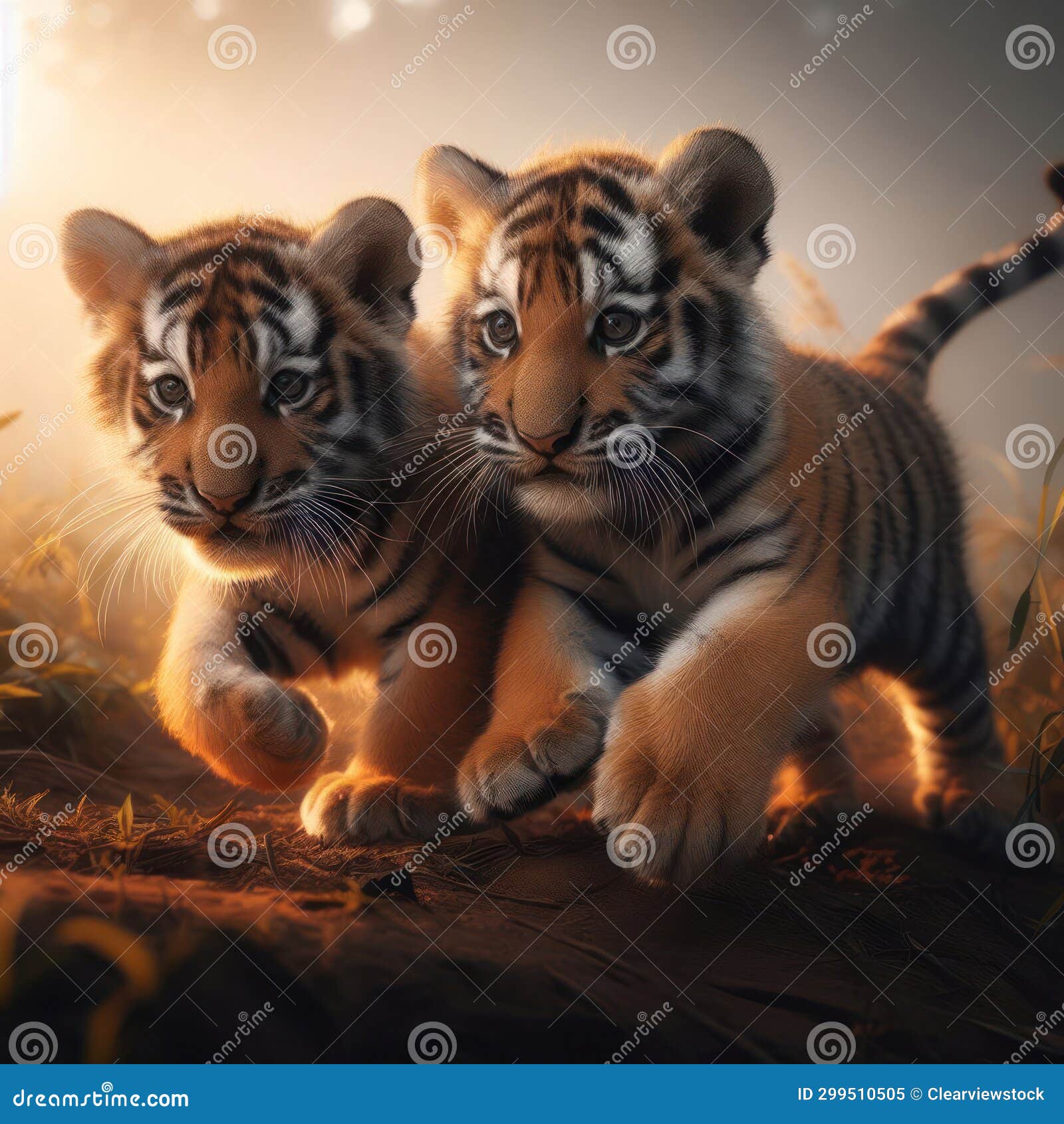 Tiger Cubs Trusting Eating Experience Cartoon Vector | CartoonDealer ...