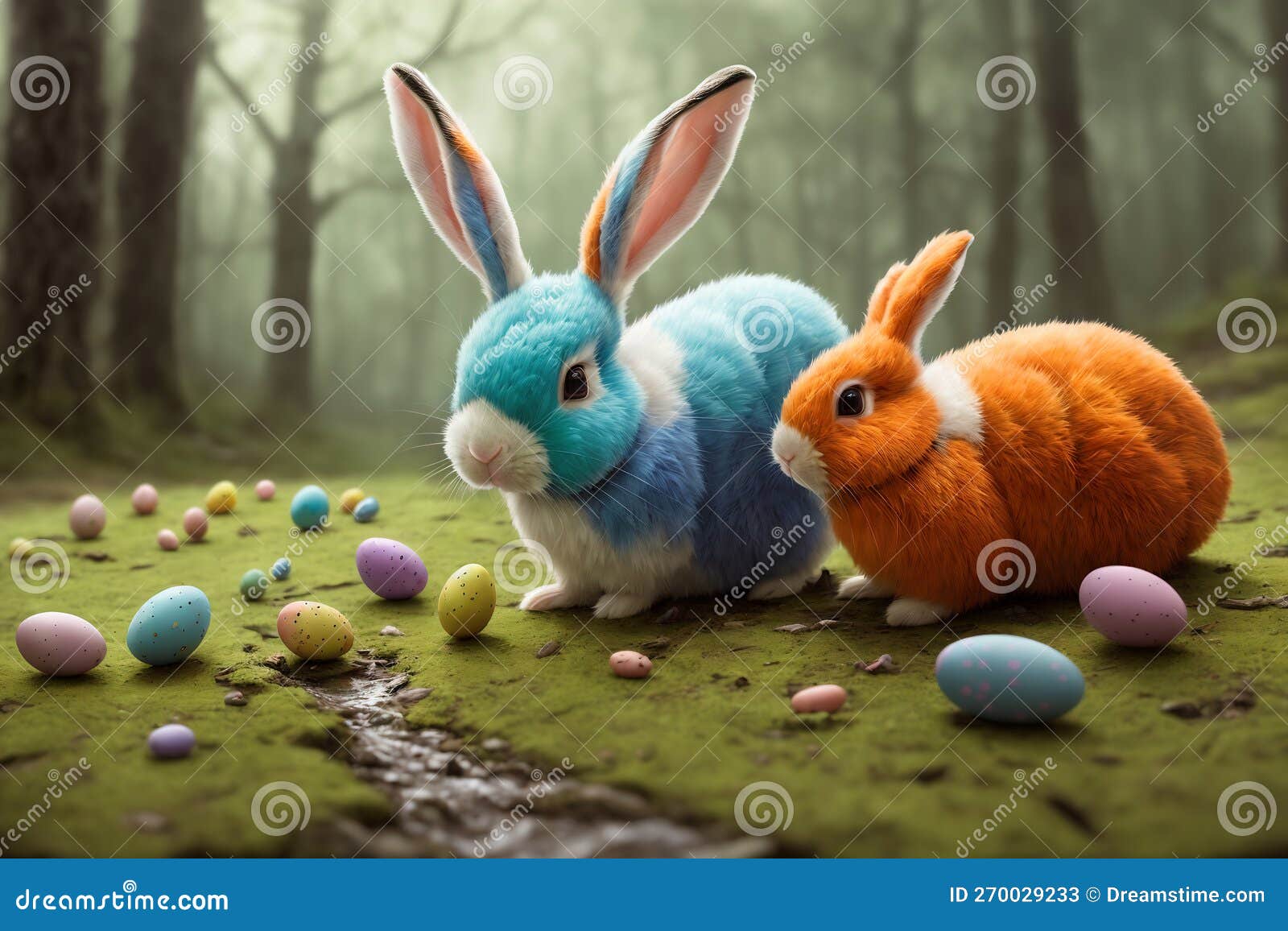 Two Tiny Cute Fluffy Creatures that Look Like Strange-looking Easter ...