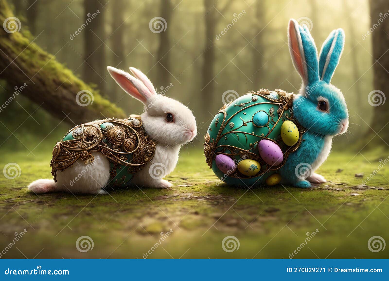 Two Tiny Cute Fluffy Creatures that Look Like Strange-looking Easter ...