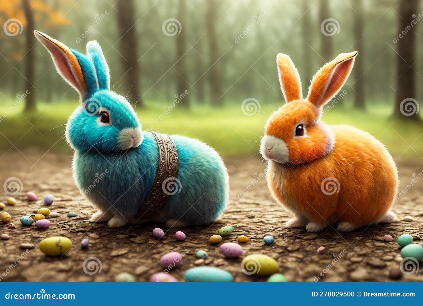Two Tiny Cute Fluffy Creatures that Look Like Strange-looking Easter ...