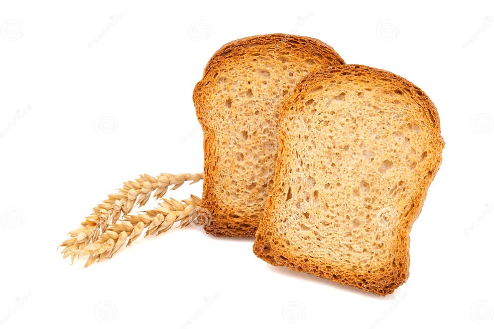 Two toast slices stock image. Image of breakfast, basic - 33854357