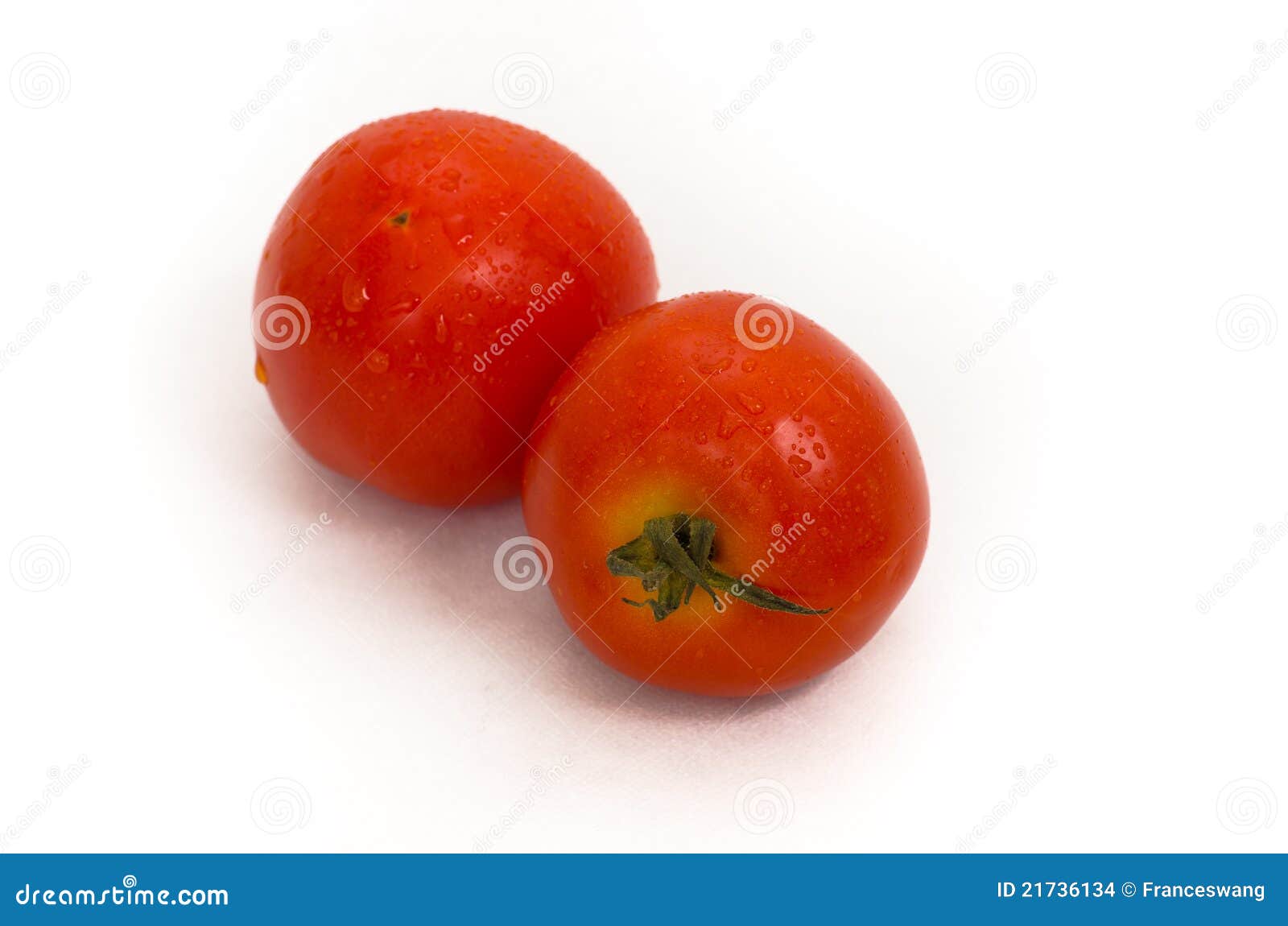 Two tomatoes stock photo. Image of healthy, green, market - 21736134