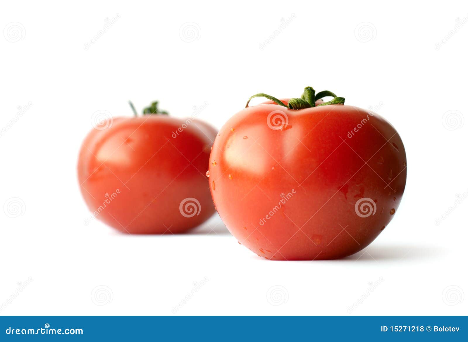 Two tomatoes isolated stock photo. Image of health, ingredient - 15271218