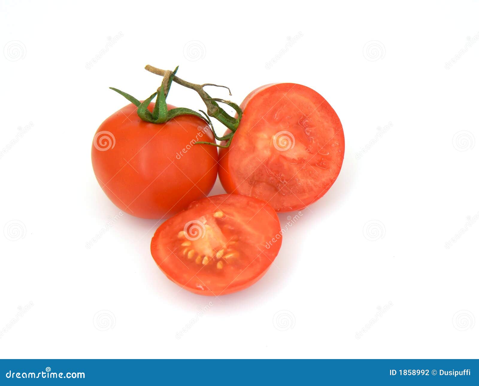 Two tomatoes isolated stock photo. Image of taste, food - 1858992