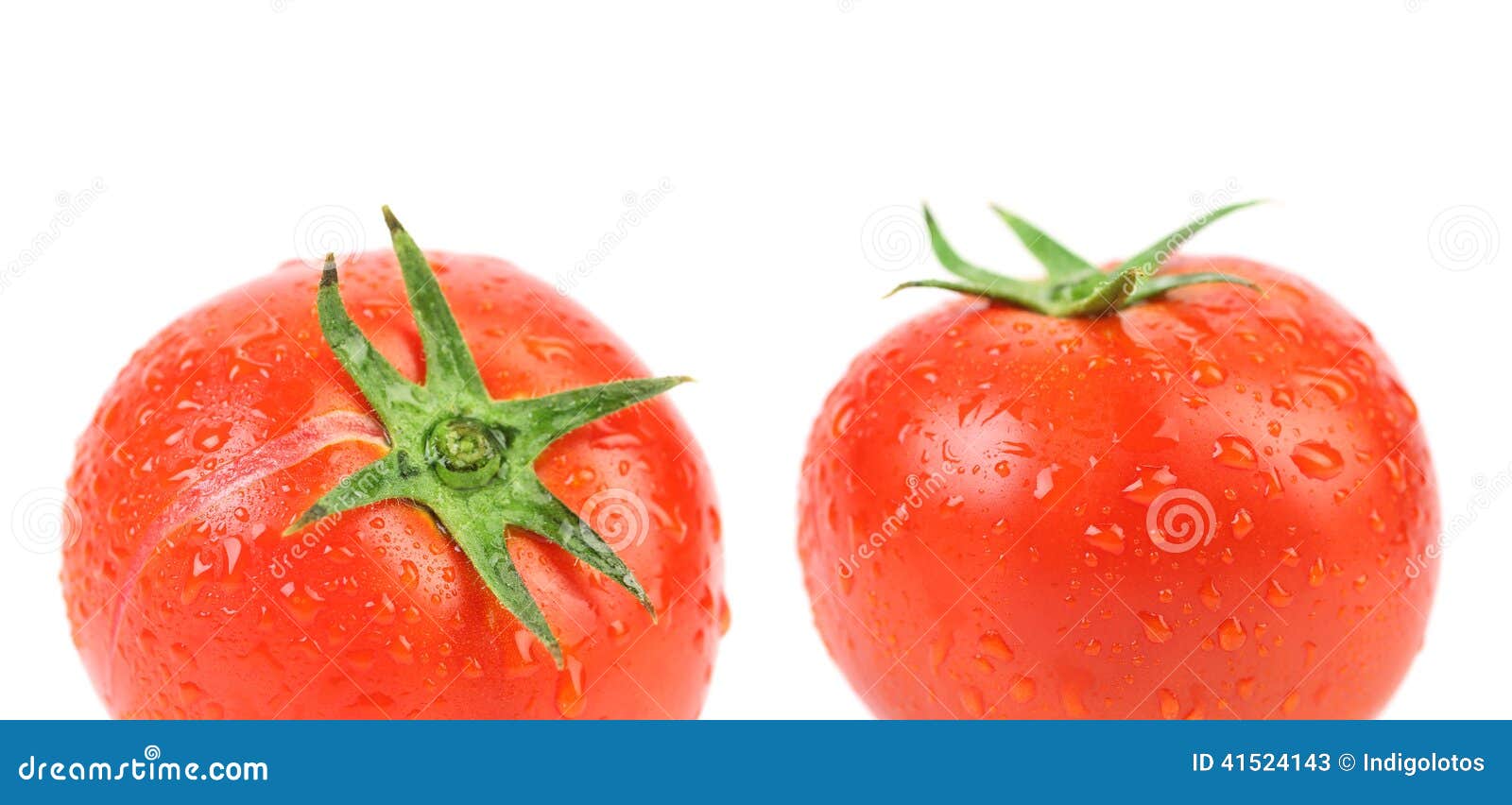Two Tomatoes with Water Drops. Stock Image - Image of isolated, shadow ...