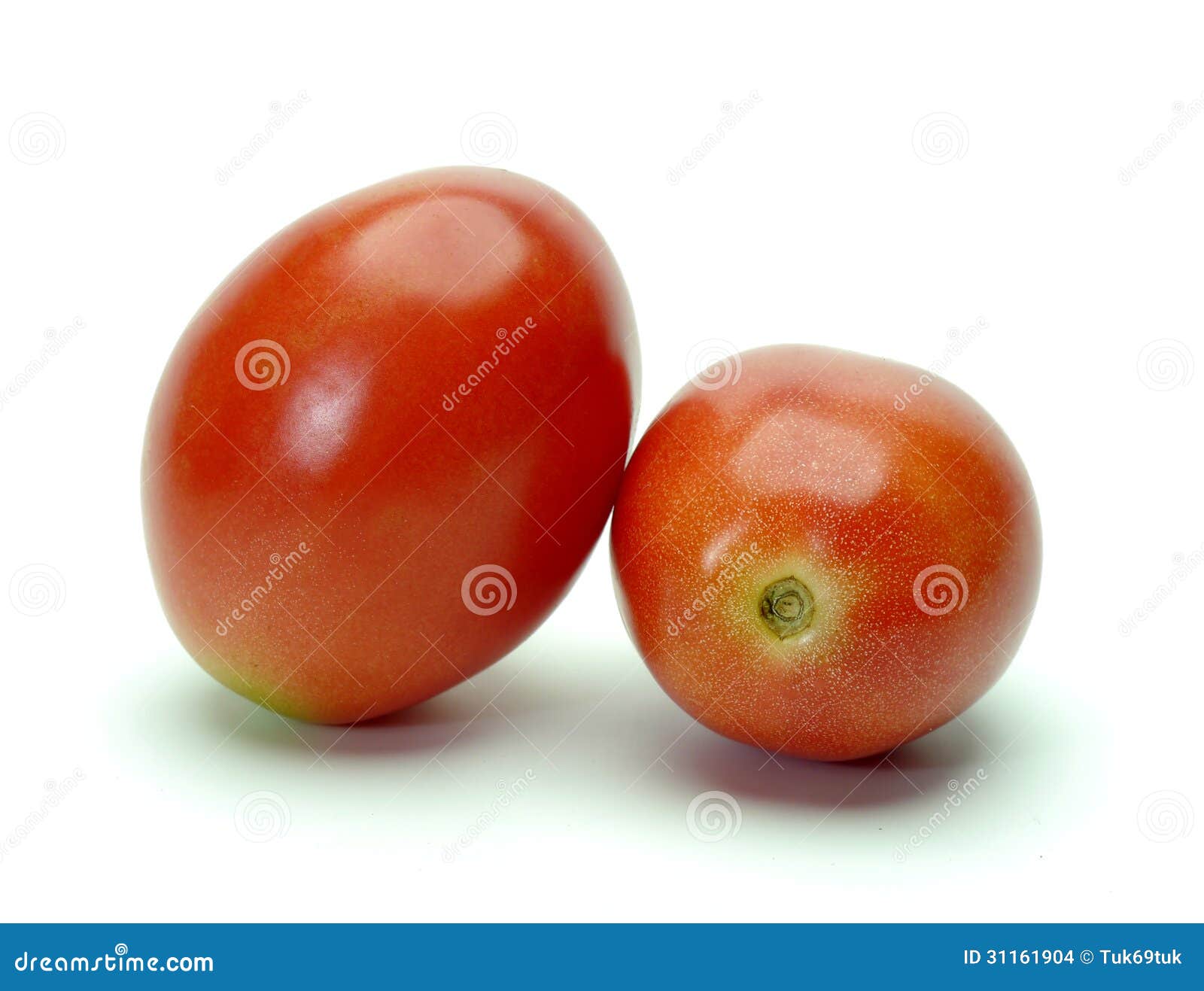 Two Tomatoes on White Background. Stock Photo - Image of color, healthy ...