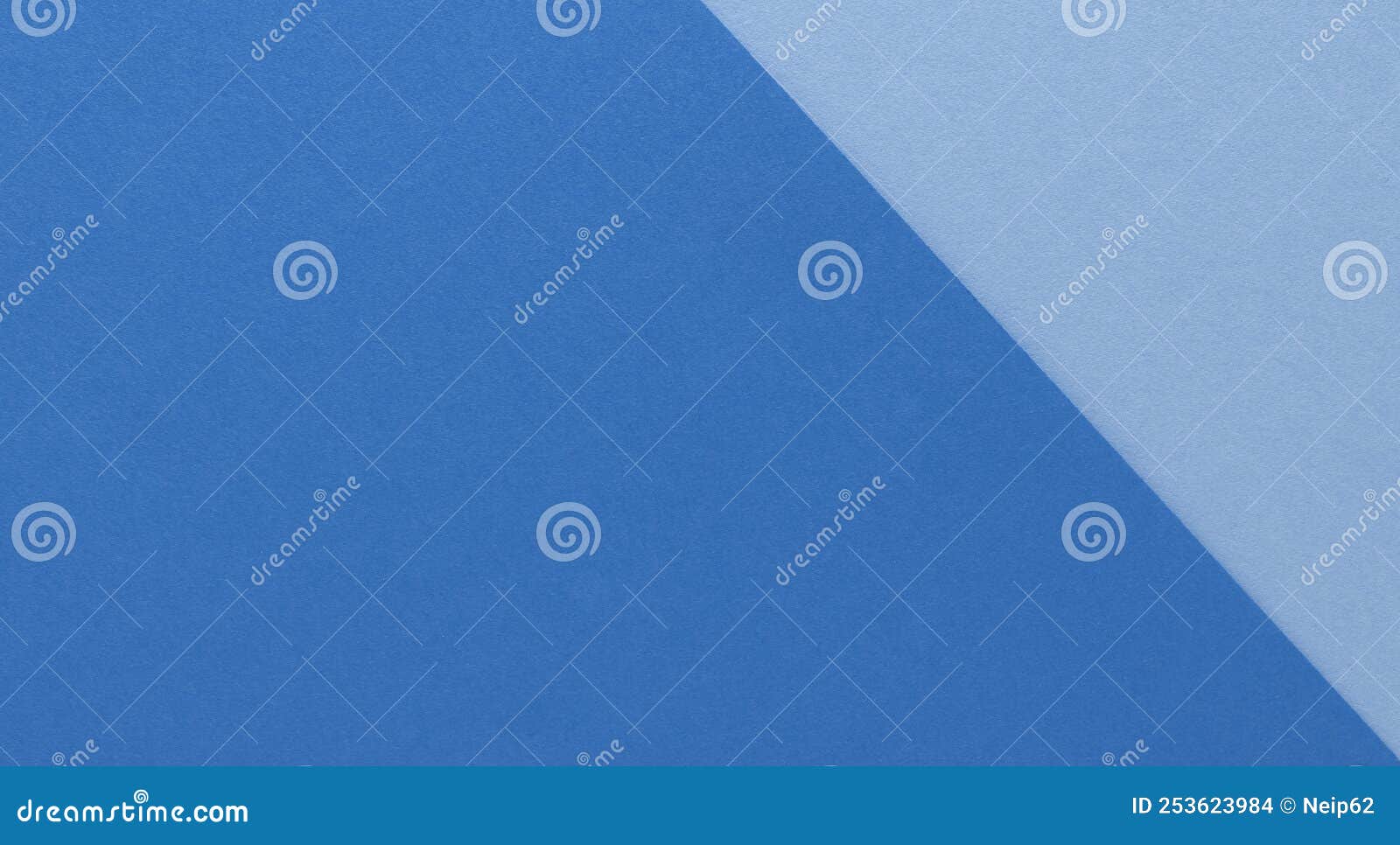 Two Tone Banner in Blue Tones. Paper Texture Background with Blank ...