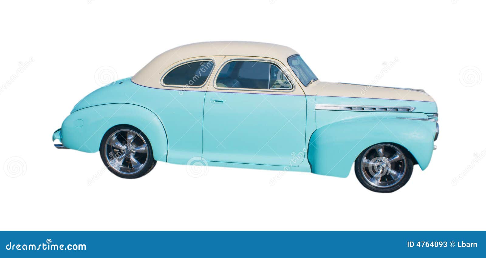 Two Tone Beige and Green Streetrod Stock Image - Image of streetrod ...