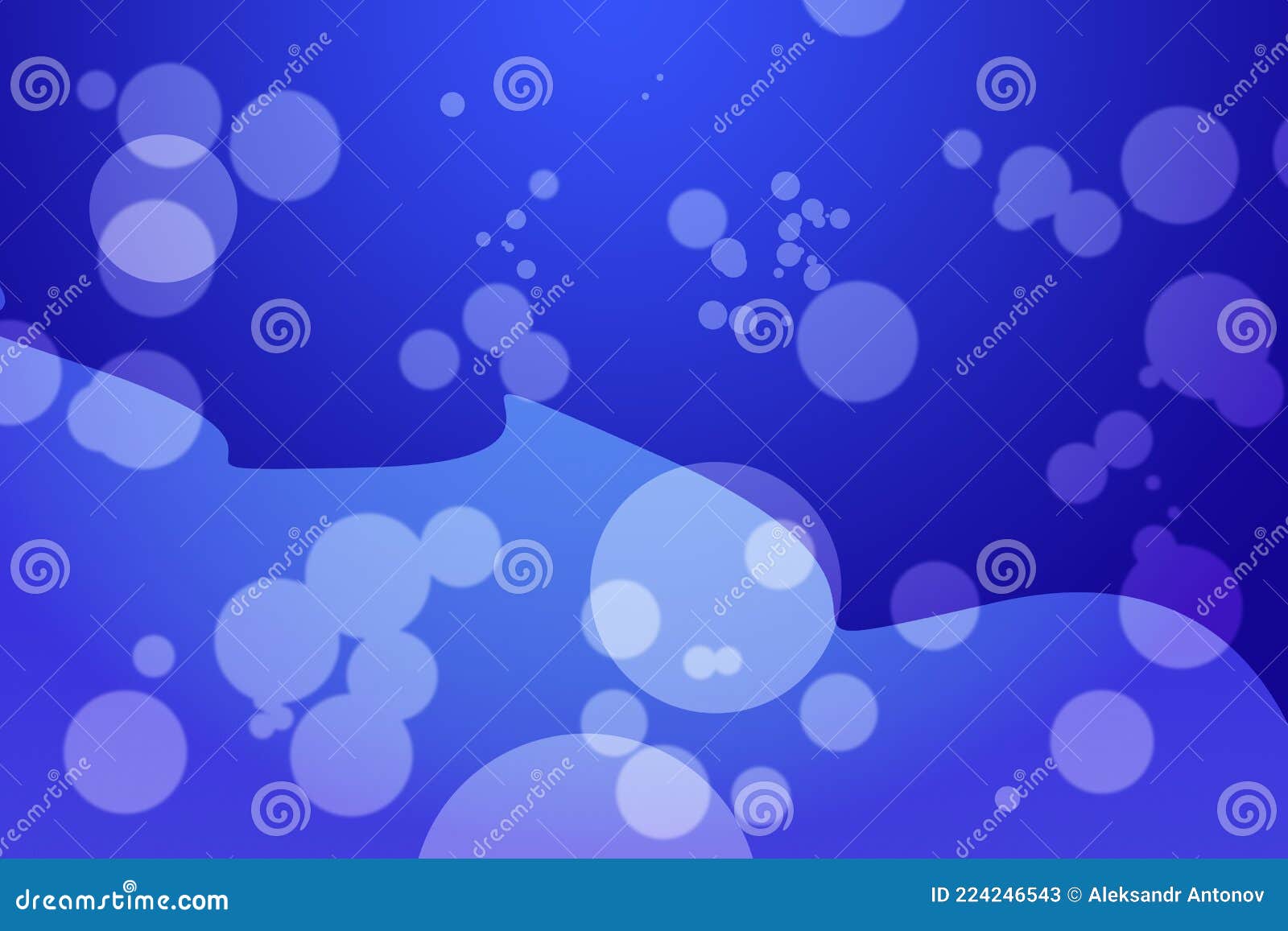 Two-tone Blue Background with Light Bokeh Stock Image - Image of bokeh ...