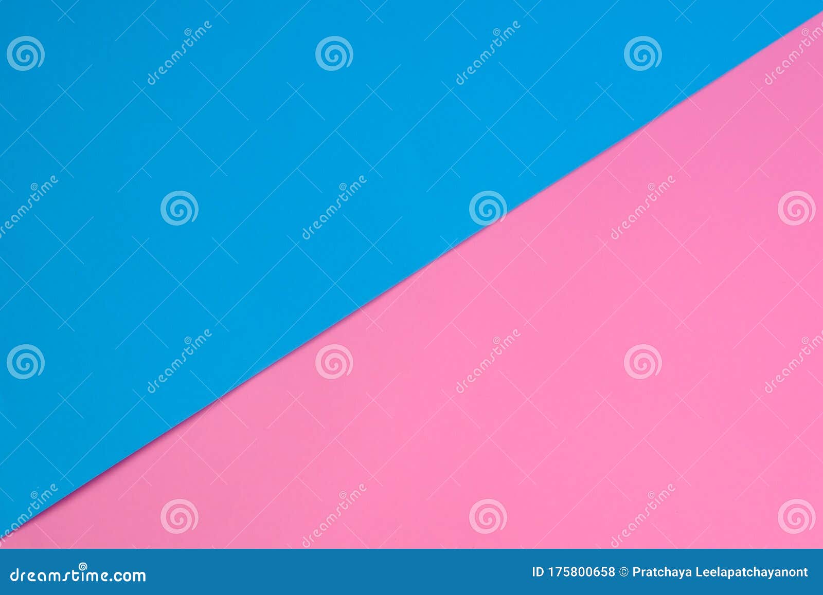 Two Tone Blue and Pink Color Paper. Empty Space for Background Design ...