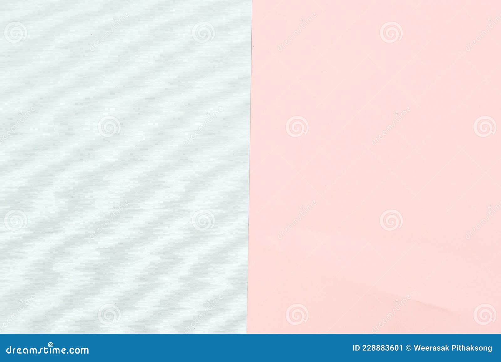 Two Tone Colour Paper Background with Blank White Paper and Light Pink ...