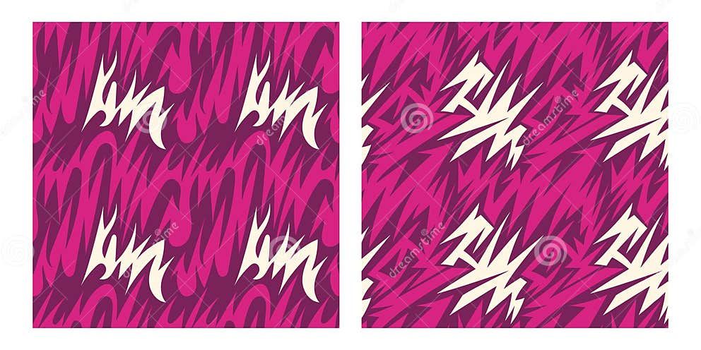 Two Tone Diagonal Abstract Vector Background Pattern Set Stock ...