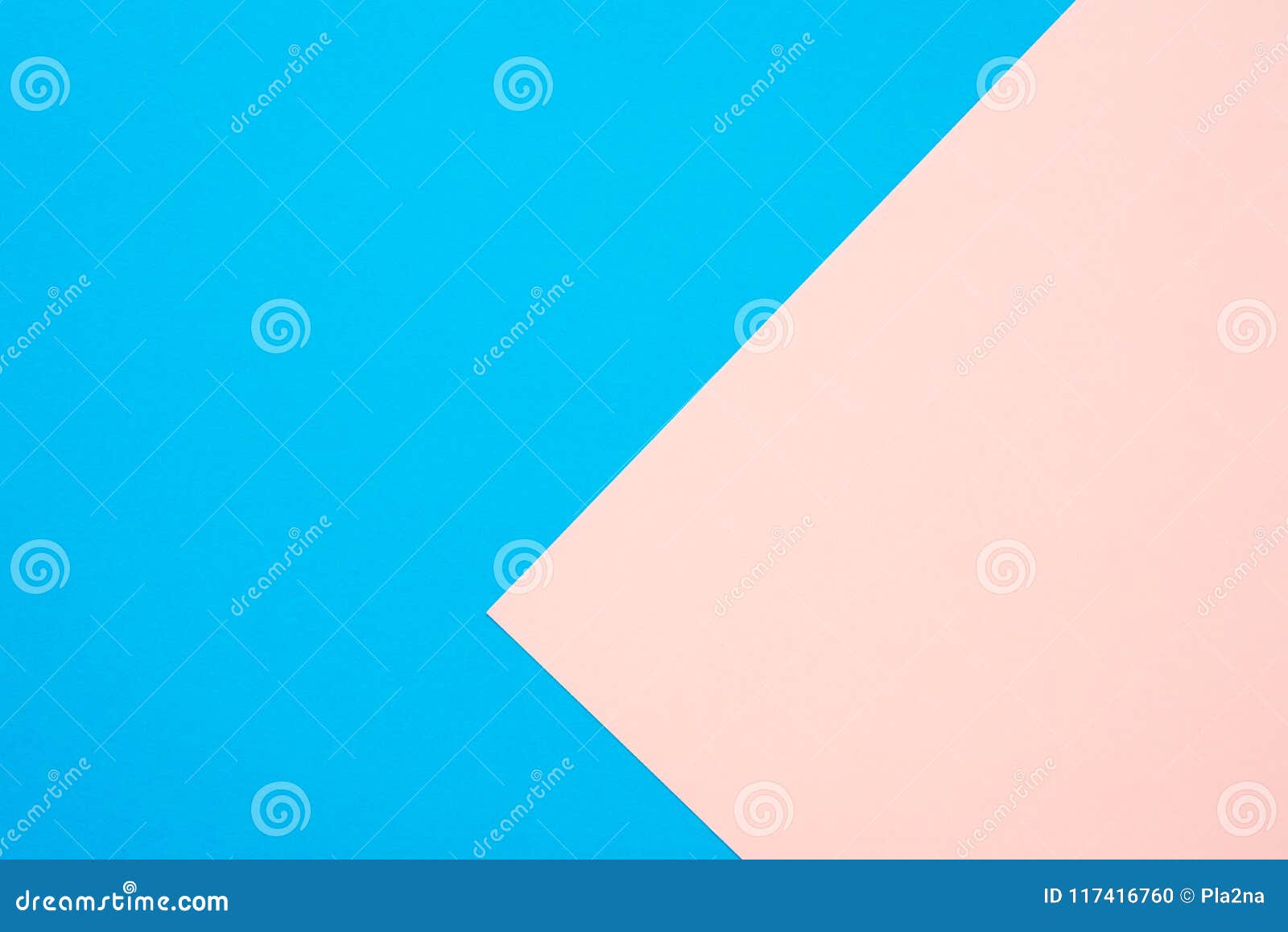 Two Tone Pink Blue Color Paper Background with Copy Space Stock Photo ...