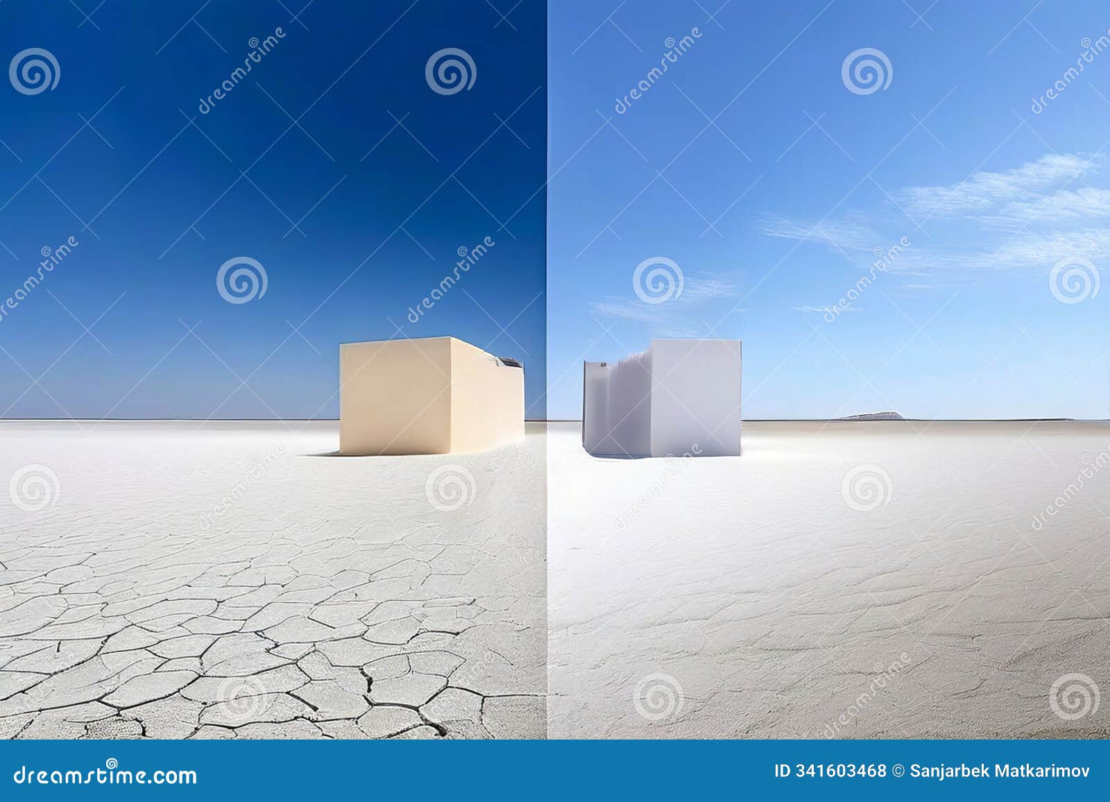 Two Tone Split Divided Horizontally or Vertically with Contrasti Stock ...