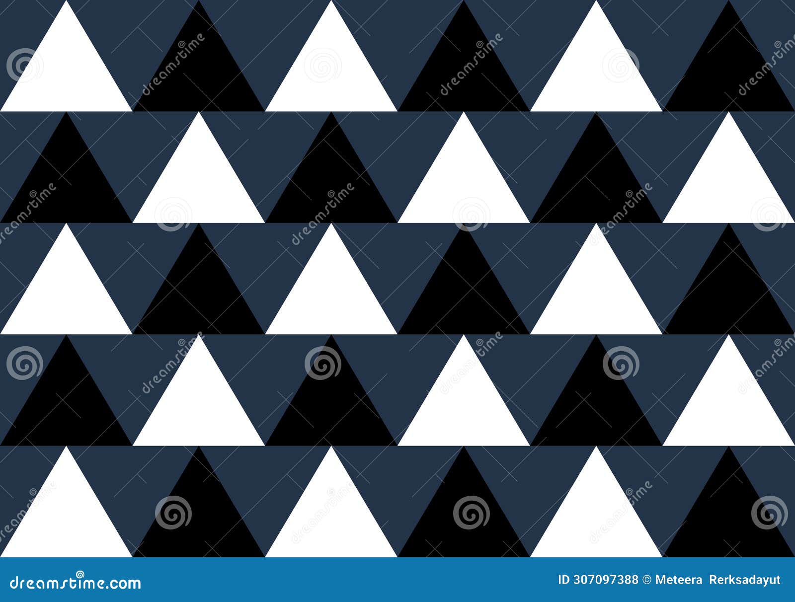 Two Tone Triangle Pattern (black and White) on the Gray Background ...