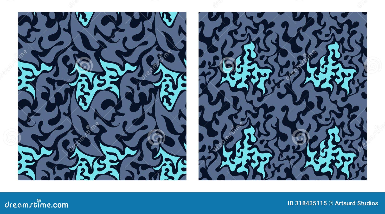 Two Tone Vector Abstract Background Pattern Set for Festival Banner ...