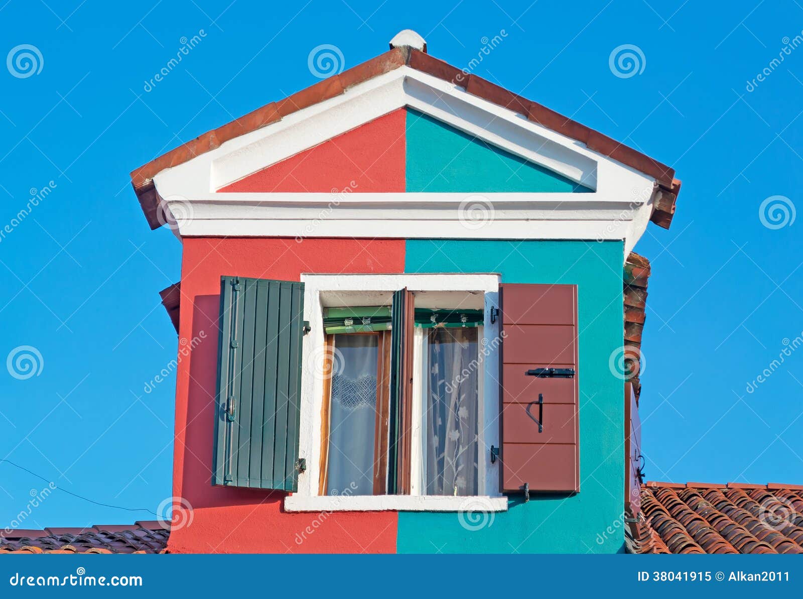 Two-tone window stock image. Image of romance, houses - 38041915