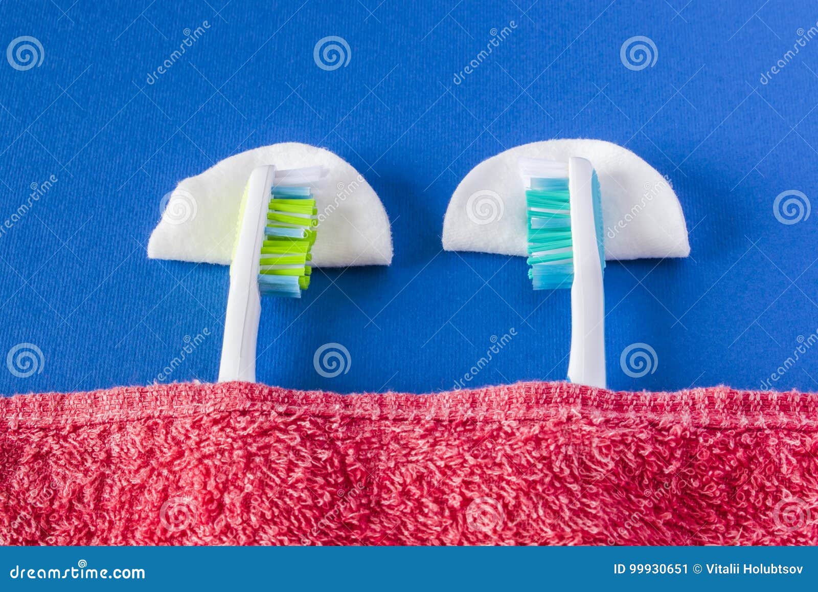 Two Toothbrushes are Turned To Rest or Sleep. Stock Image - Image of ... Two Toothbrushes are Turned To Rest or Sleep. Stock Image - Image of ...