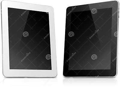 Two touch tablet PC stock vector. Illustration of design - 18677636
