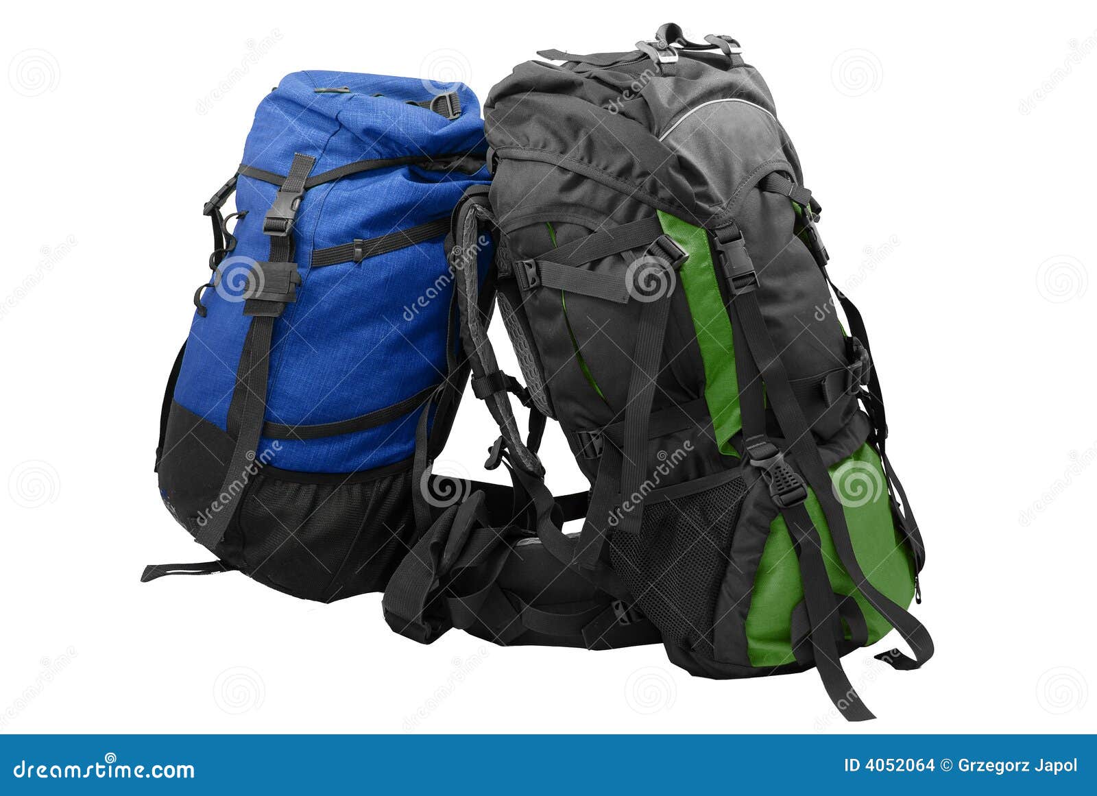 Two tourist backpacks stock photo. Image of nordic, packed - 4052064