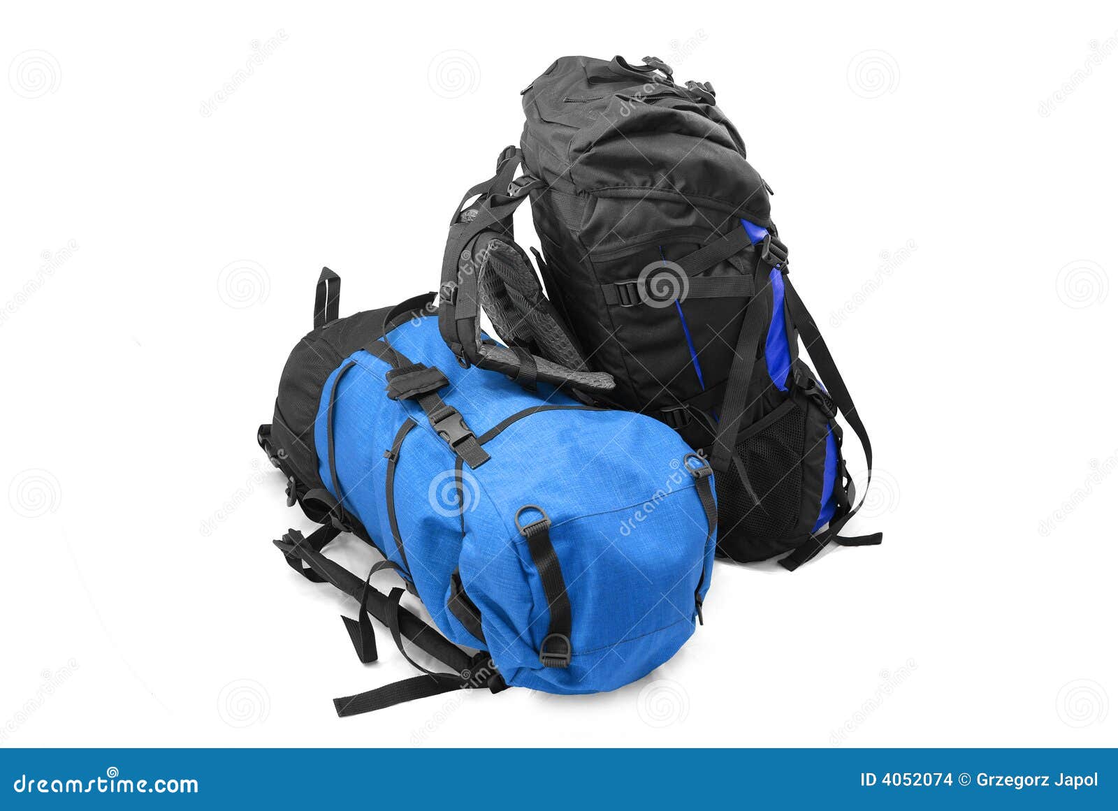 Two tourist backpacks stock photo. Image of recreation - 4052074