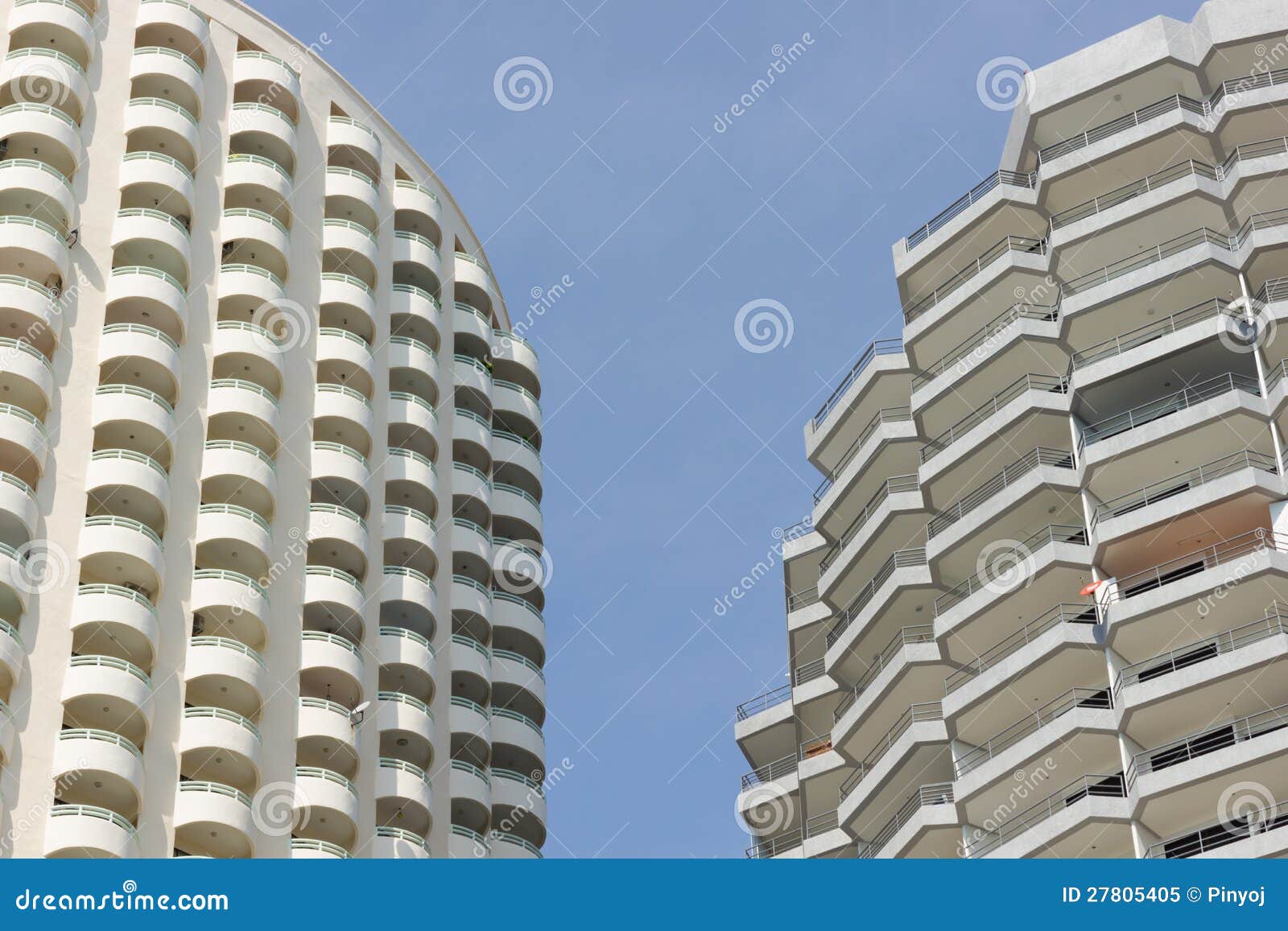 Two tower two concept stock image. Image of blue, shelter - 27805405
