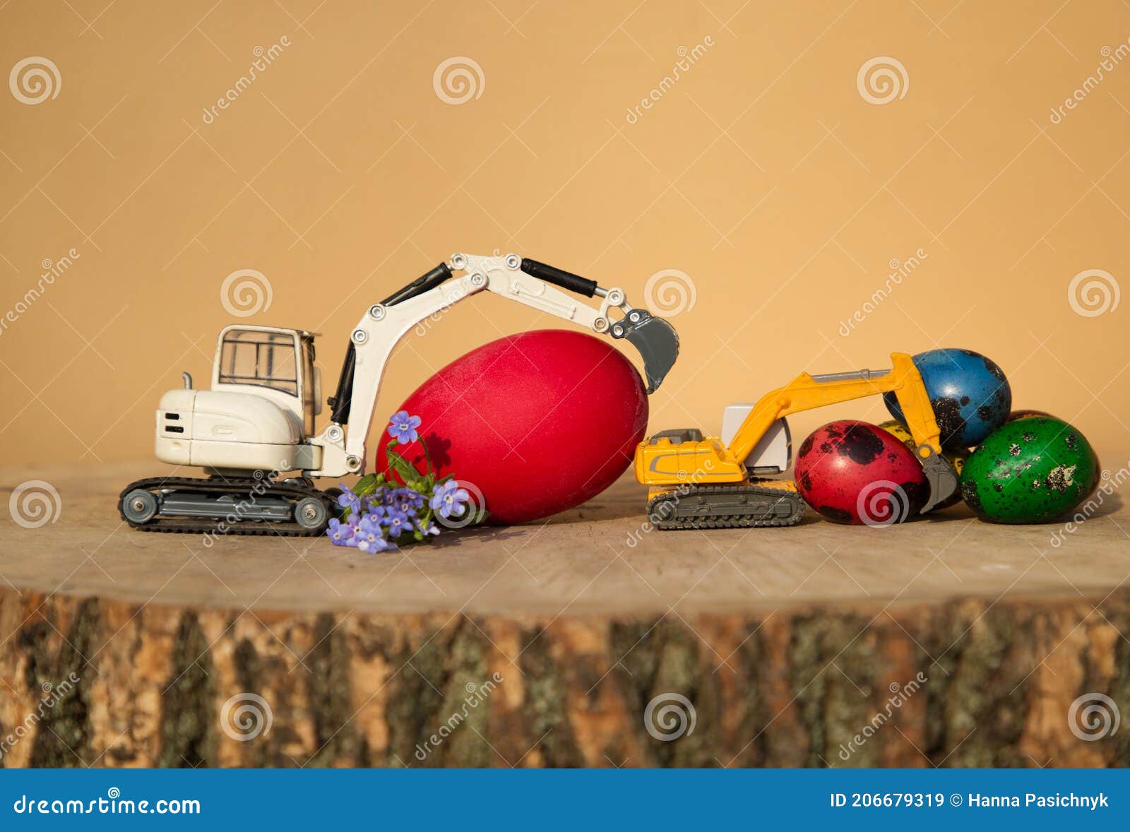 Easter Greeting Card for Business Construction Companies Stock Image ...