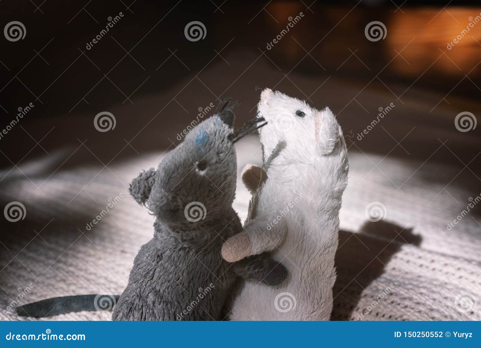 Two toy mouses stock photo. Image of children, grey - 150250552