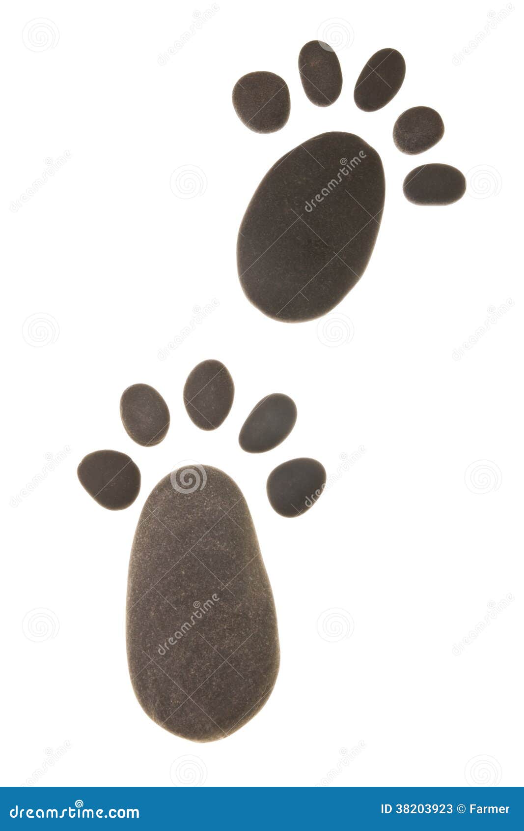Two trace feet on isolated stock image. Image of ocean - 38203923