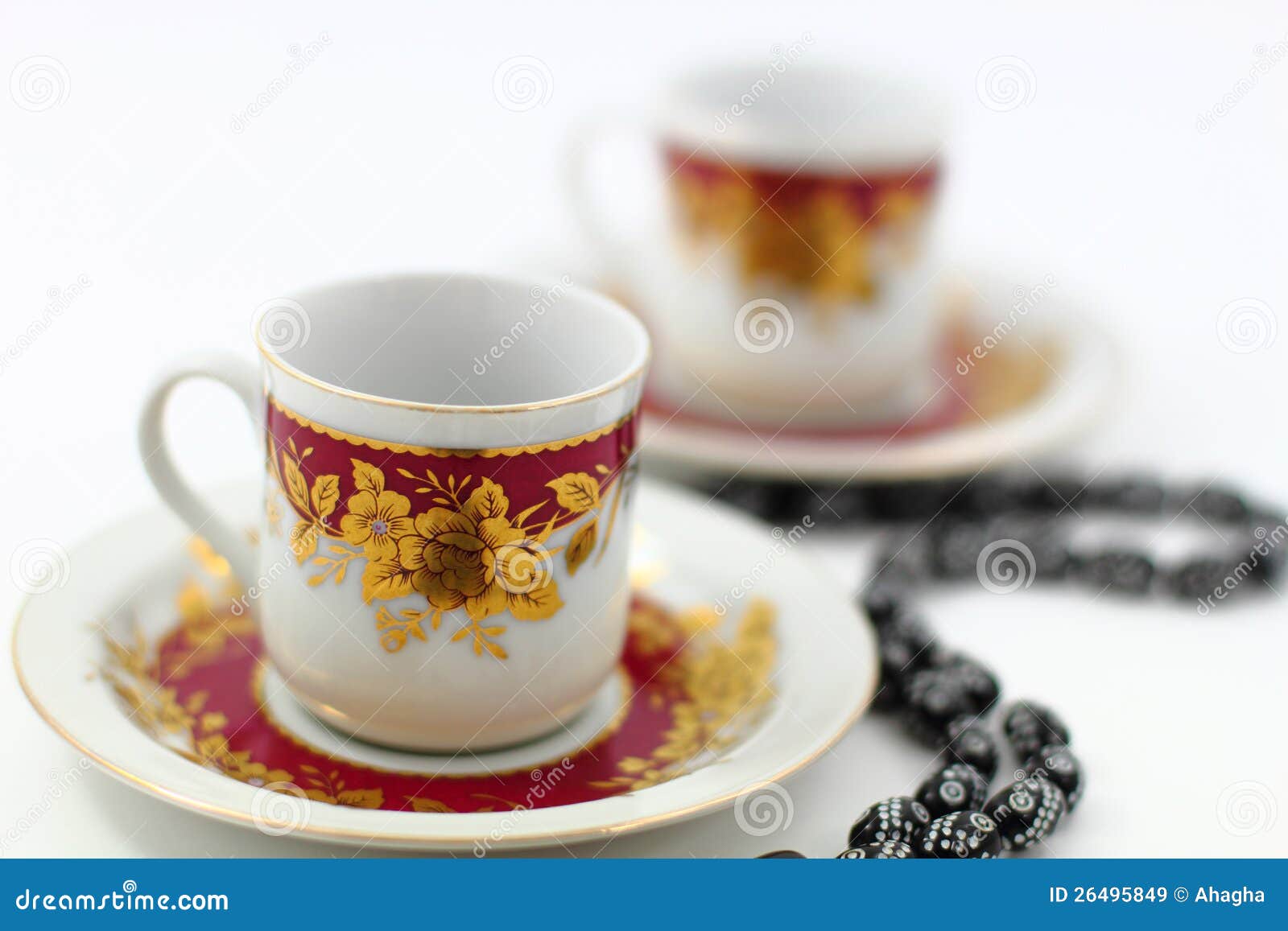 Two Traditional Arabic Coffee Cups Stock Image - Image of combination ...