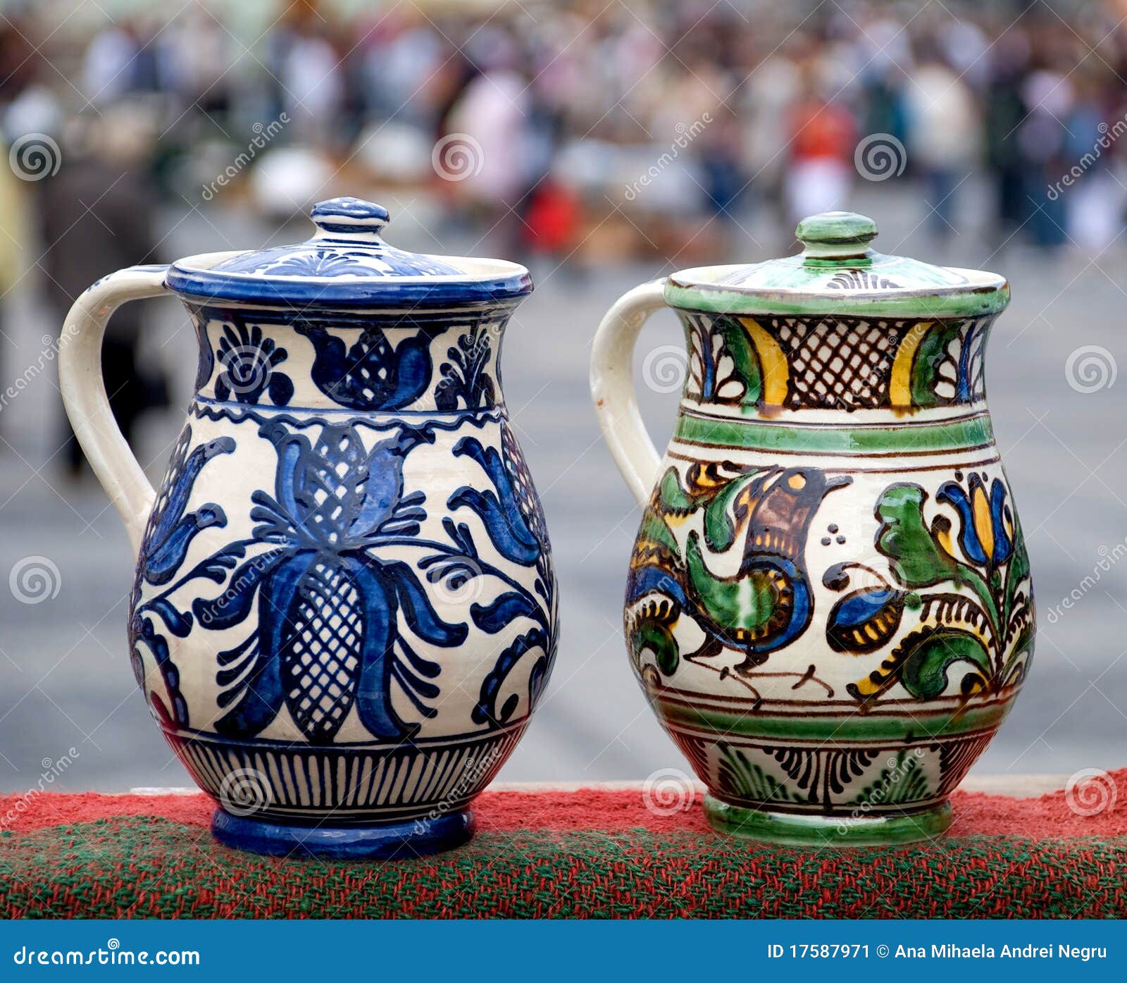Two Traditional Romanian Jugs Stock Image - Image of articrafts, depot ...