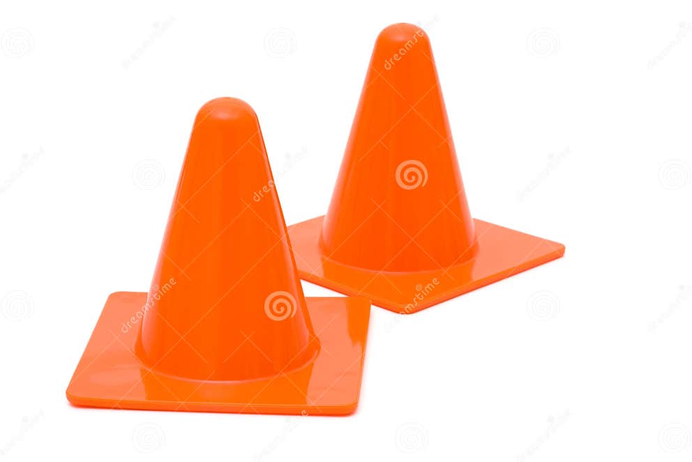 Two traffic cones stock image. Image of cones, traffic - 16557289