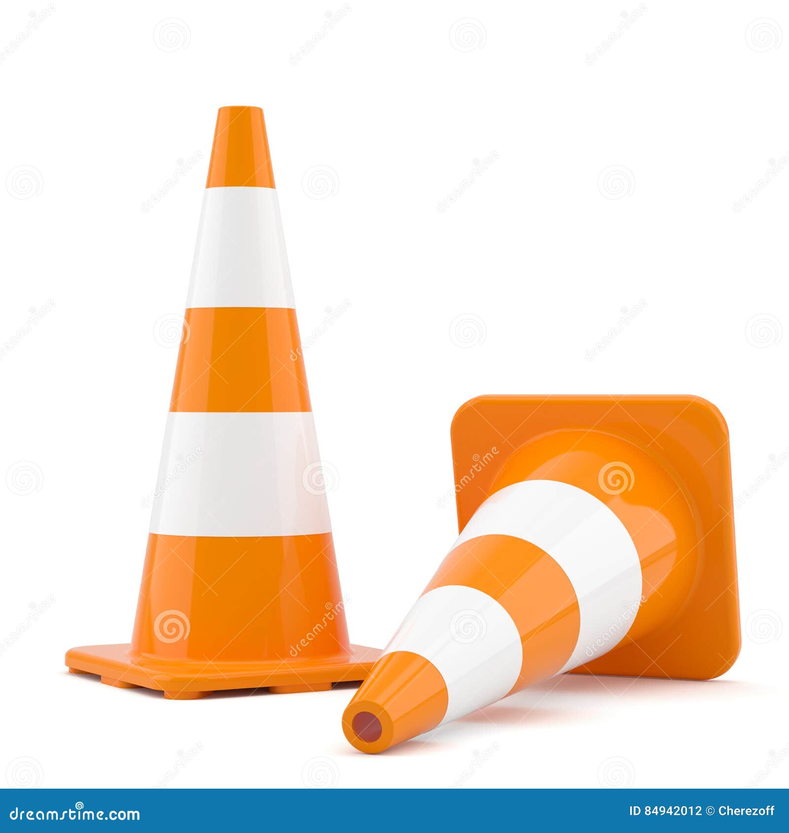 Two traffic cones stock illustration. Illustration of border - 84942012