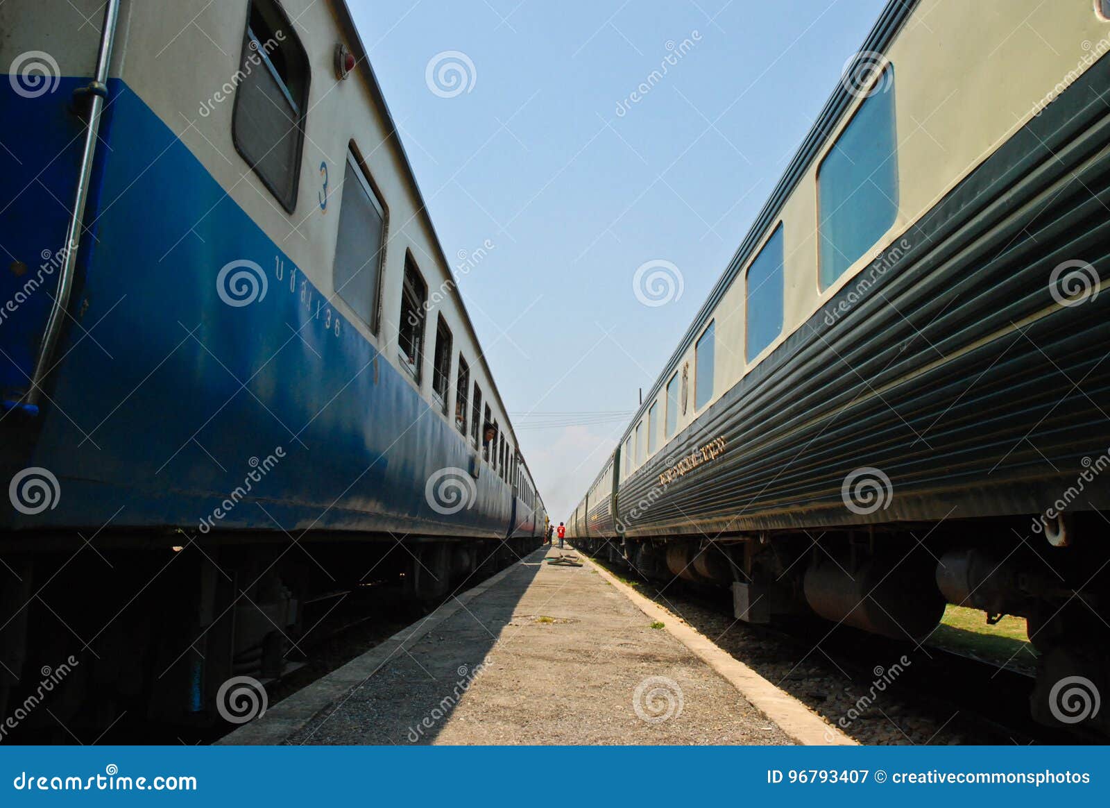 Two Train Two Rail Two Travel Picture. Image: 96793407