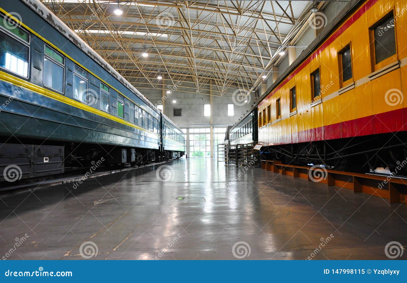 Two trains stock image. Image of connection, machinery - 147998115