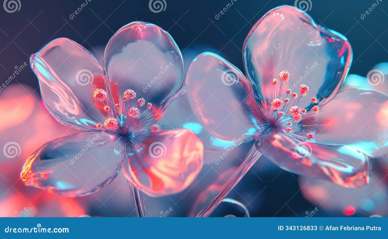 Translucent Pink Bubbles Floating In Soft-focus Abstract Background ...