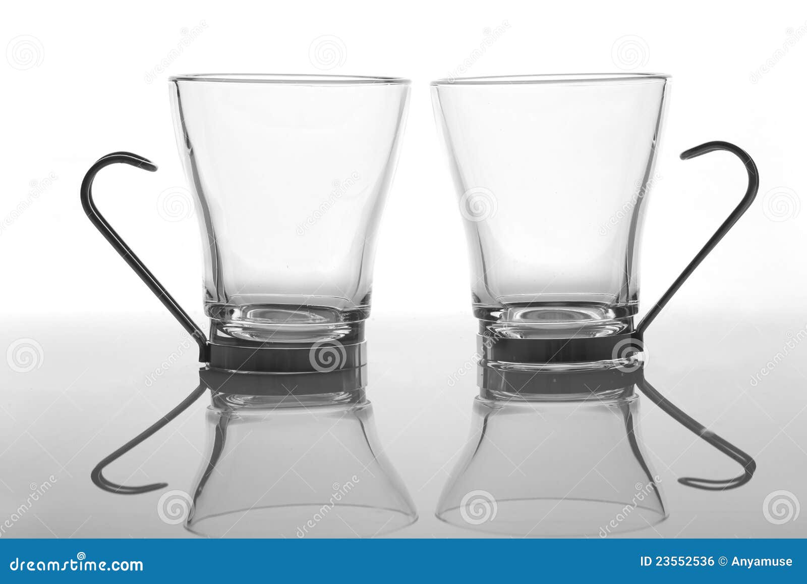Two transparent cups stock photo. Image of fragile, health - 23552536