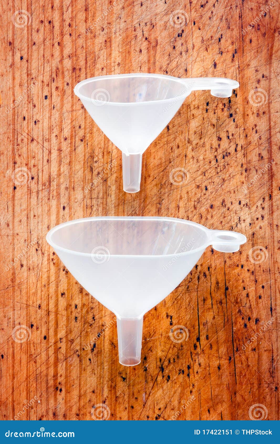 Two Transparent Funnels stock image. Image of utensils - 17422151