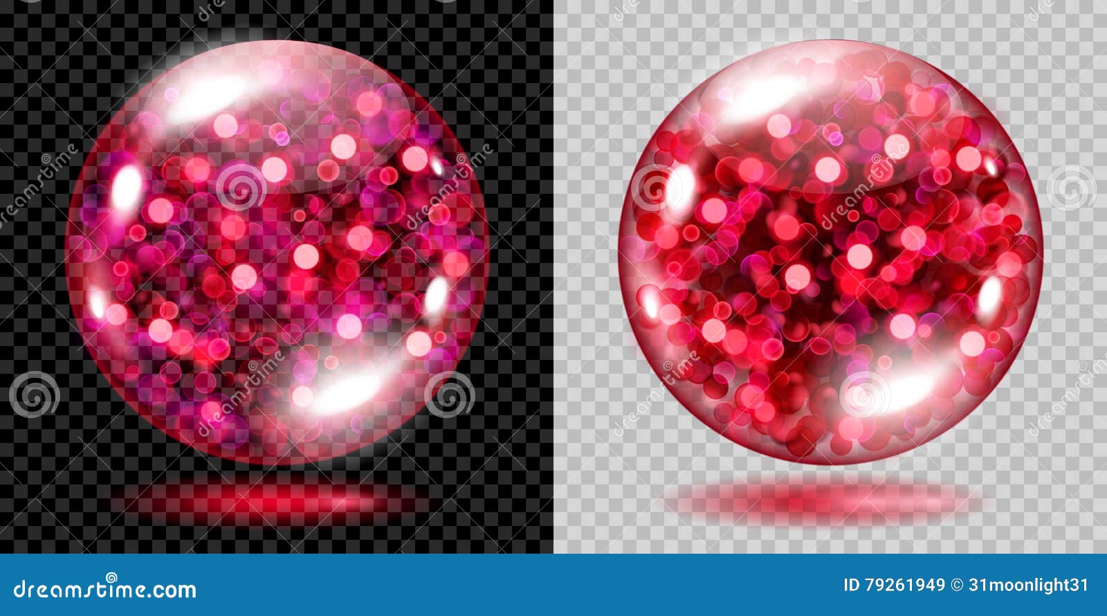 Transparent Spheres. Background With Grey Circles Cartoon Vector ...